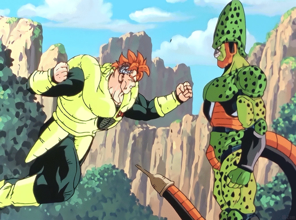 C-16 attaque Cell (2nde forme) - Dragon Ball GIF