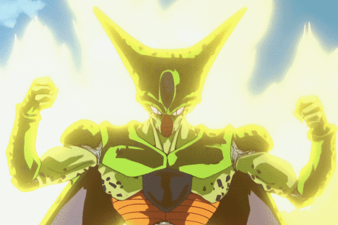 Le Kikoho de Tenshinhan vs Cell - Dragon Ball GIF