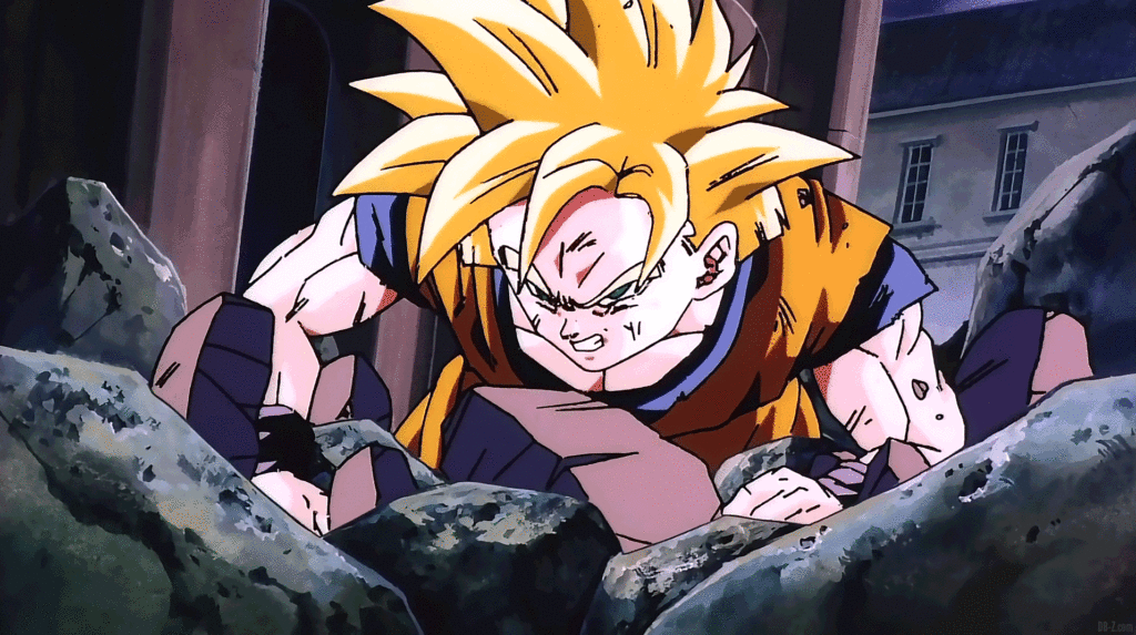 Gohan Super Saiyan battu par le gang de Bojack - Dragon Ball GIF