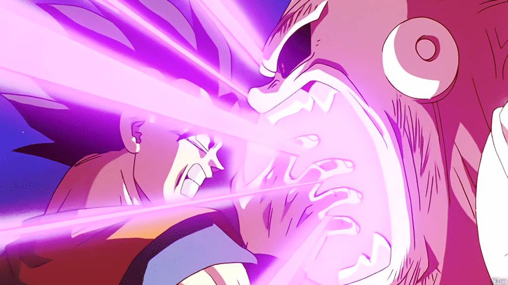 Gohan Ultime donne à manger à Majin Buu - Dragon Ball GIF