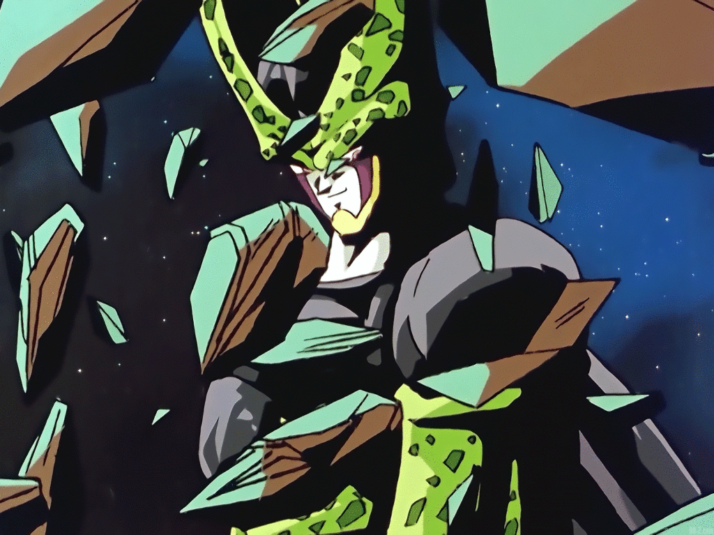 Perfect Cell se défoule dans l'espace - Dragon Ball GIF