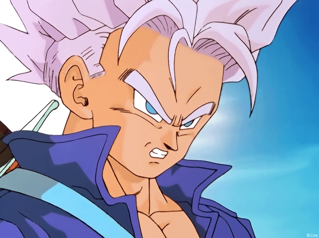 Trunks pendant sa transformation en Super Saiyan - Dragon Ball GIF