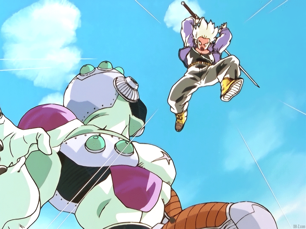 Trunks va découper Freezer - Dragon Ball GIF