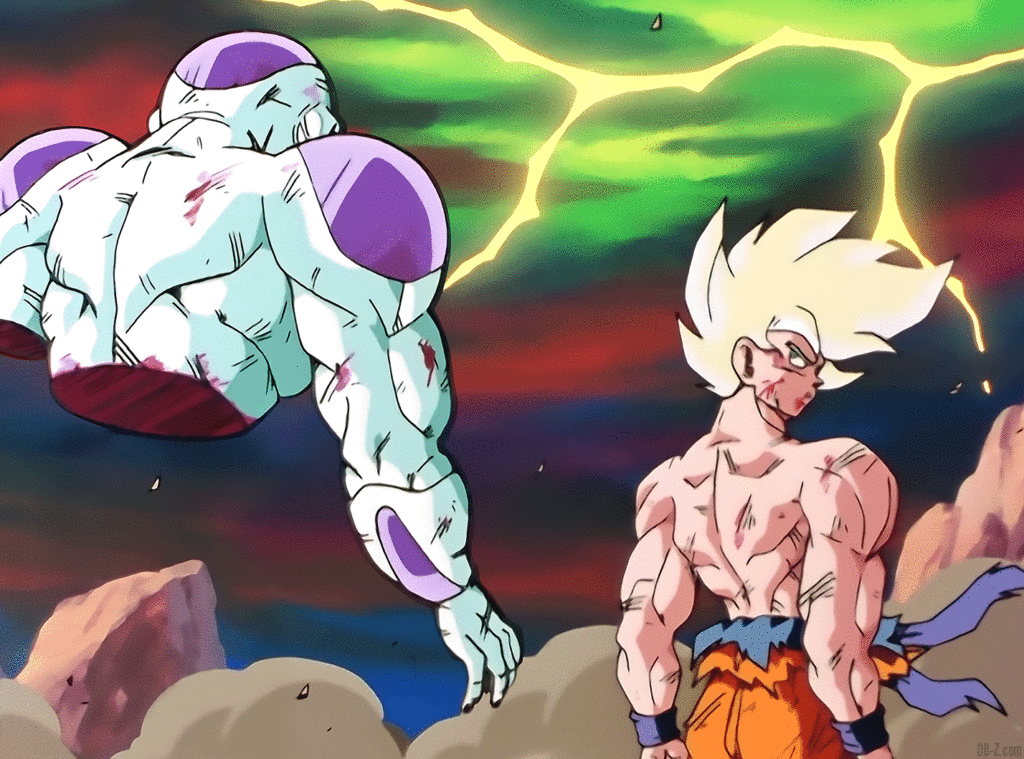 Freezer regarde Goku quitter Namek - Dragon Ball GIF