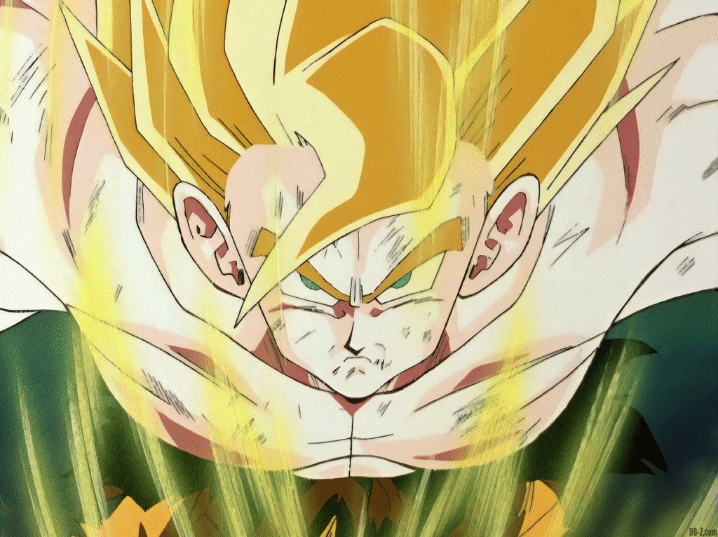 Goku Super Saiyan sur Namek - Dragon Ball GIF