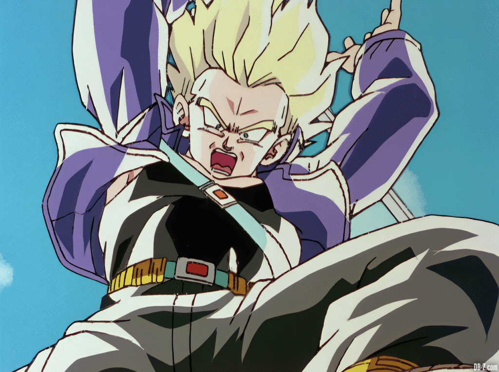 Trunks attaque Freezer - Dragon Ball GIF