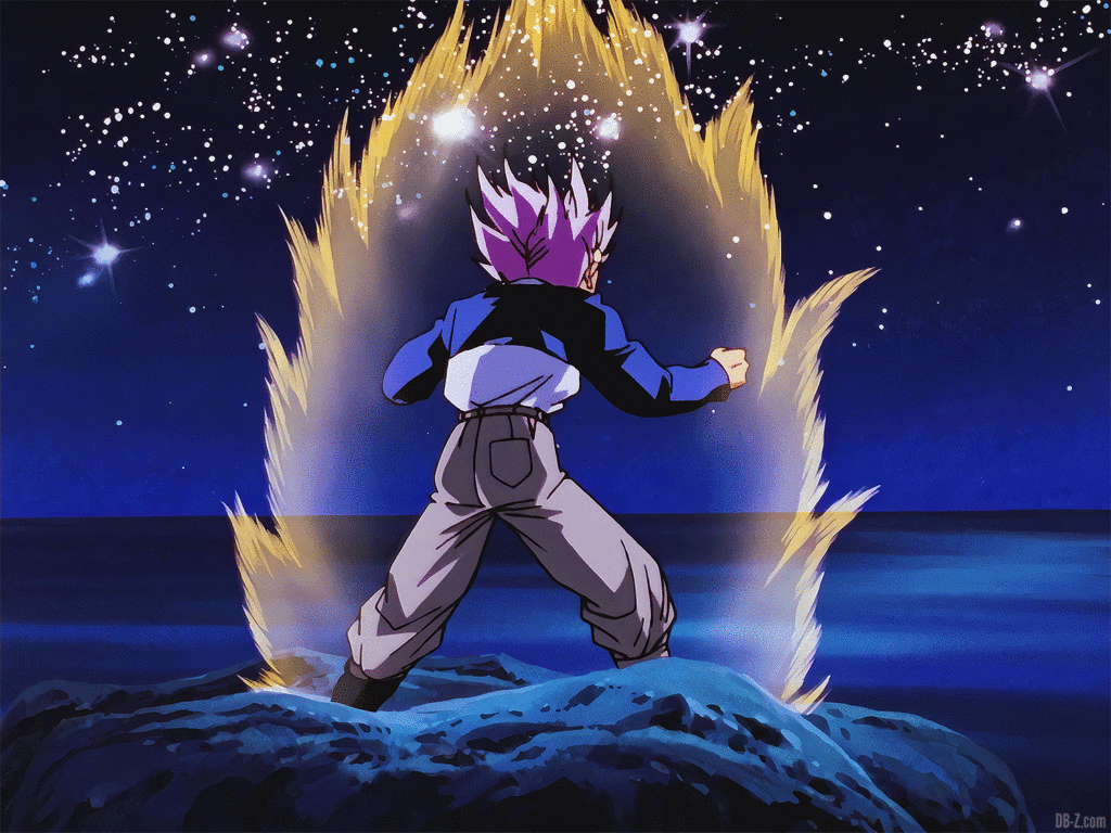 Trunks s'entraîne à devenir Super Saiyan - Dragon Ball GIF