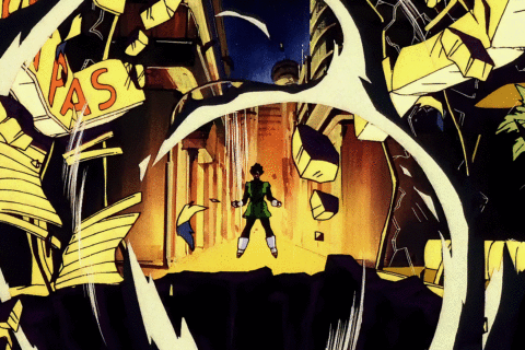 Le Kamehameha final de Gohan contre Cell - Dragon Ball GIF