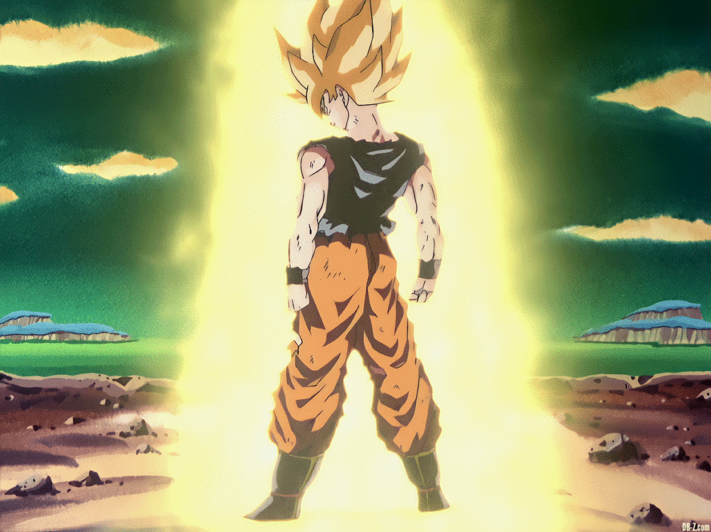 Goku Super Saiyan (première fois) - Dragon Ball GIF