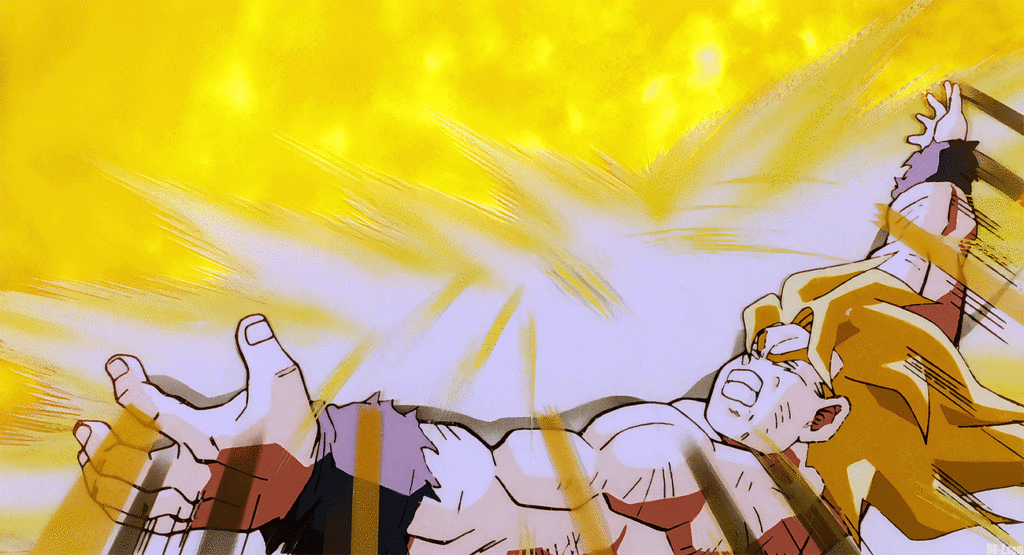 Goku repousse la Supernova de Cooler - Dragon Ball GIF