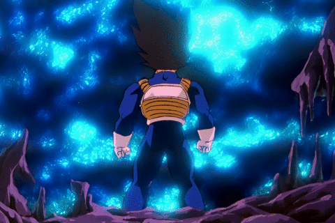 Vegeta entre dans la Salle du Temps - Dragon Ball GIF
