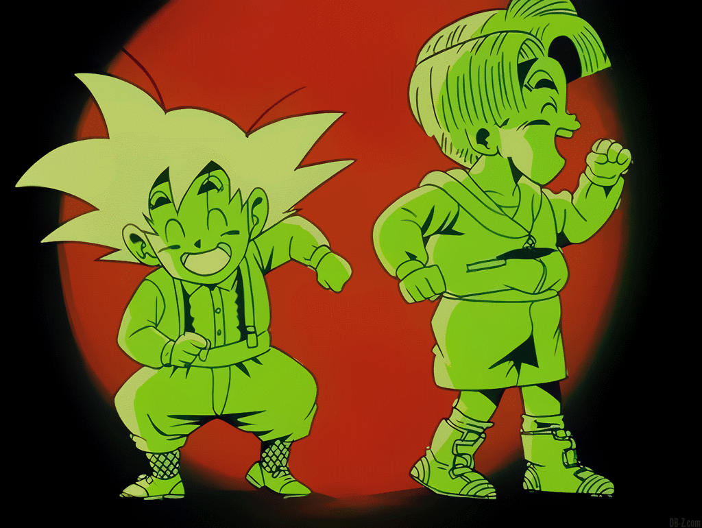 Trunks et Goten dansent - Dragon Ball GIF